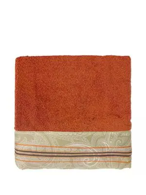 Etro Paisley-print Bath Towel - Orange