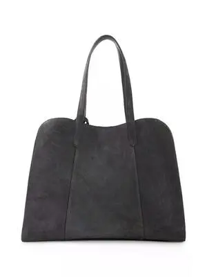 Giorgio Armani Suede Logo Tote Bag - Grey