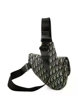 Dior Oblique Canvas Saddle Crossbody Bag