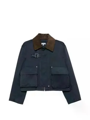 Loewe Buckle-detail Flap-pockets Jacket - Blue