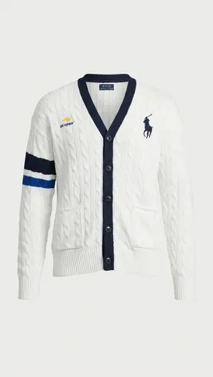 Polo Ralph Lauren Us Open Tennis Championships Cable Knit Cardigan