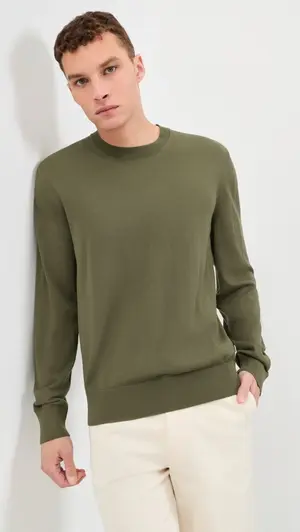 BOSS H-leno Crew Neck Wool Sweater