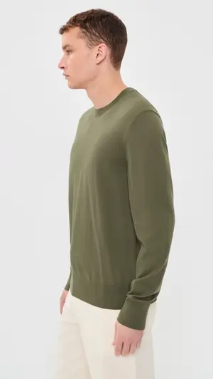 BOSS H-leno Crew Neck Wool Sweater