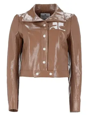COURREGES Courrèges "reedition" Vinyl Jacket - Brown