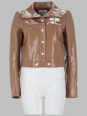 COURREGES Courrèges "reedition" Vinyl Jacket - Brown