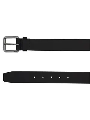 BOSS Joris" Belt With Silver Tone Buckle