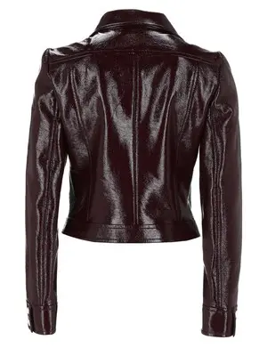 COURREGES Courrèges Cropped Logo Jacket - Bordeaux