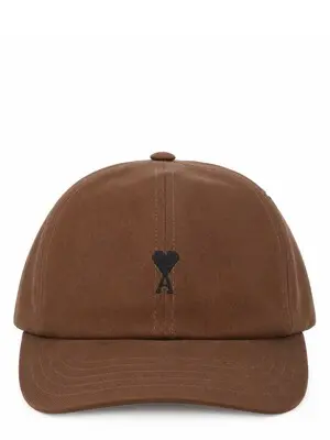 AMI Paris De Coeur" Baseball Cap - Brown