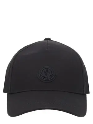 Moncler Cappello Da Baseball Con Logo - Black