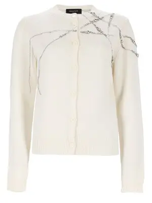 FABIANA FILIPPI Cardigan Con Ricamo Strass