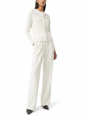Fabiana Filippi Cardigan Con Ricamo Strass