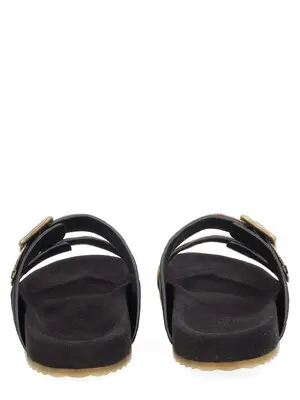 Burberry Buckled Checked Sandals