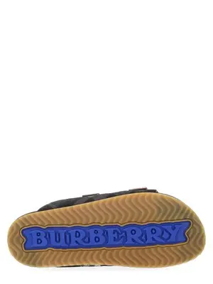 Burberry Buckled Checked Sandals
