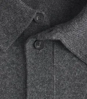 FRAME Boiled Wool Collared Cardigan