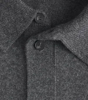 FRAME Boiled Wool Collared Cardigan