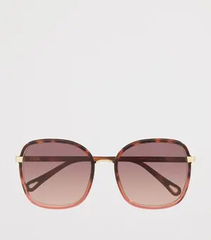 Chloé Injected Franky Square Sunglasses