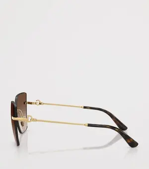 Dolce & Gabbana Metal Cat Eye Sunglasses