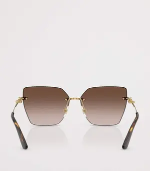 Dolce & Gabbana Metal Cat Eye Sunglasses