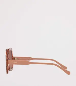 Chloé Acetate Olivia Rectangle Sunglasses
