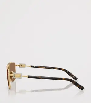 Dolce & Gabbana Metal Square Sunglasses