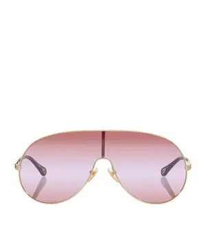 Chloé Aly Aviator Sunglasses - Gold