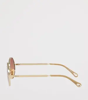 Chloé Aly Round Frame Sunglasses