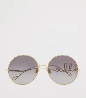 Chloé Metal Iconic Round Sunglasses