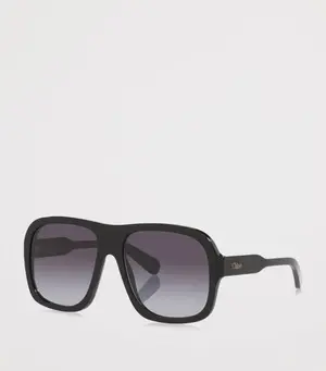 Chloé Acetate Aviator Sunglasses