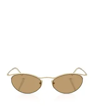 Giorgio Armani Metal Butterfly Sunglasses - Gold