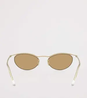Giorgio Armani Metal Butterfly Sunglasses
