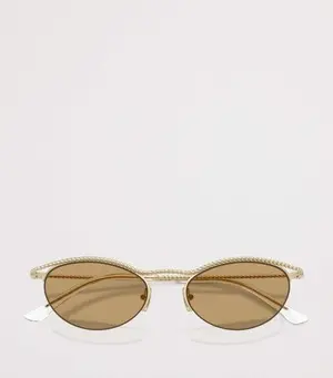 Giorgio Armani Metal Butterfly Sunglasses