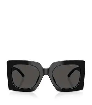 Dolce & Gabbana Embellished Square Frame Sunglasses - Black