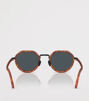 Giorgio Armani Metal Round Sunglasses