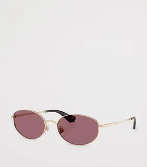 Burberry Oval Sunglasses - Gold