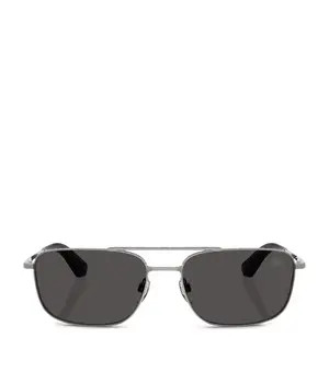 Burberry Metal Be3170 Pilot Sunglasses - Grey