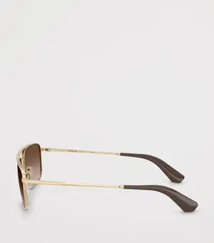 Burberry Metal Be3170 Pilot Sunglasses