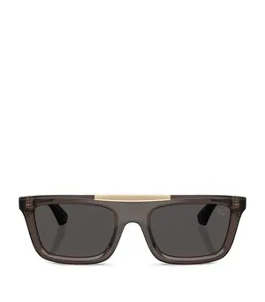 Burberry Injected Be4451u Rectangle Sunglasses - Grey