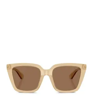 Burberry Injected Be4473u Square Sunglasses - Yellow