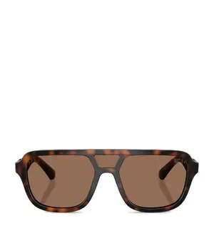 Burberry Acetate Be4474u Pilot Sunglasses - Brown
