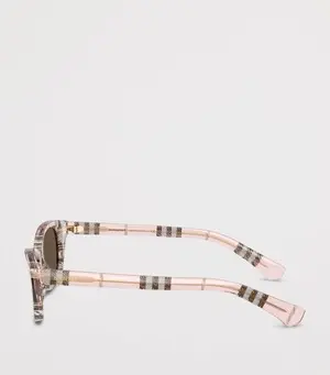 Burberry Acetate Rectangle Sunglasses - Pink