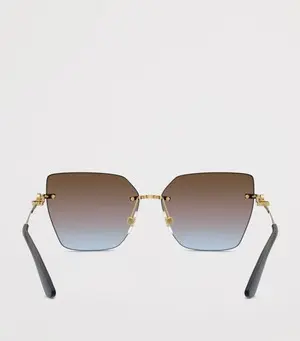 Dolce & Gabbana Metal Cat Eye Sunglasses