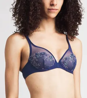 Simone Perele Embroidered Plunge Delice Bra