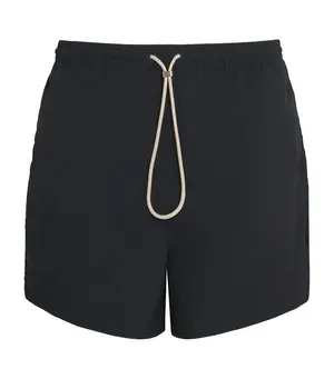 Fear Of God Logo Tab Swim Shorts - Black