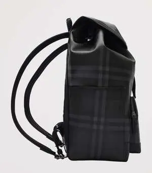 Burberry City Check Clip Backpack