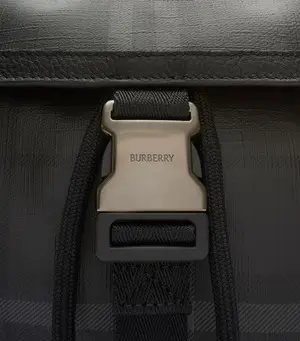 Burberry City Check Clip Backpack