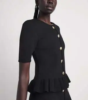 Claudie Pierlot Braid-detail Knitted Top