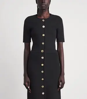 Claudie Pierlot Braid-detail Knitted Top