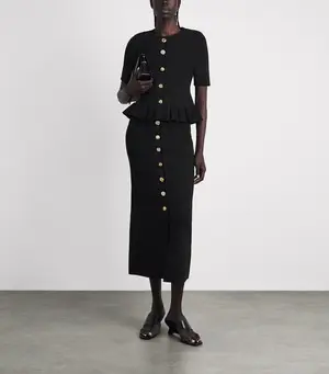 Claudie Pierlot Braid-detail Midi Skirt