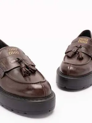 Miu Miu Leather Loafers
