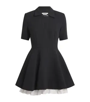 Sandro Layered Crepe Mini Dress